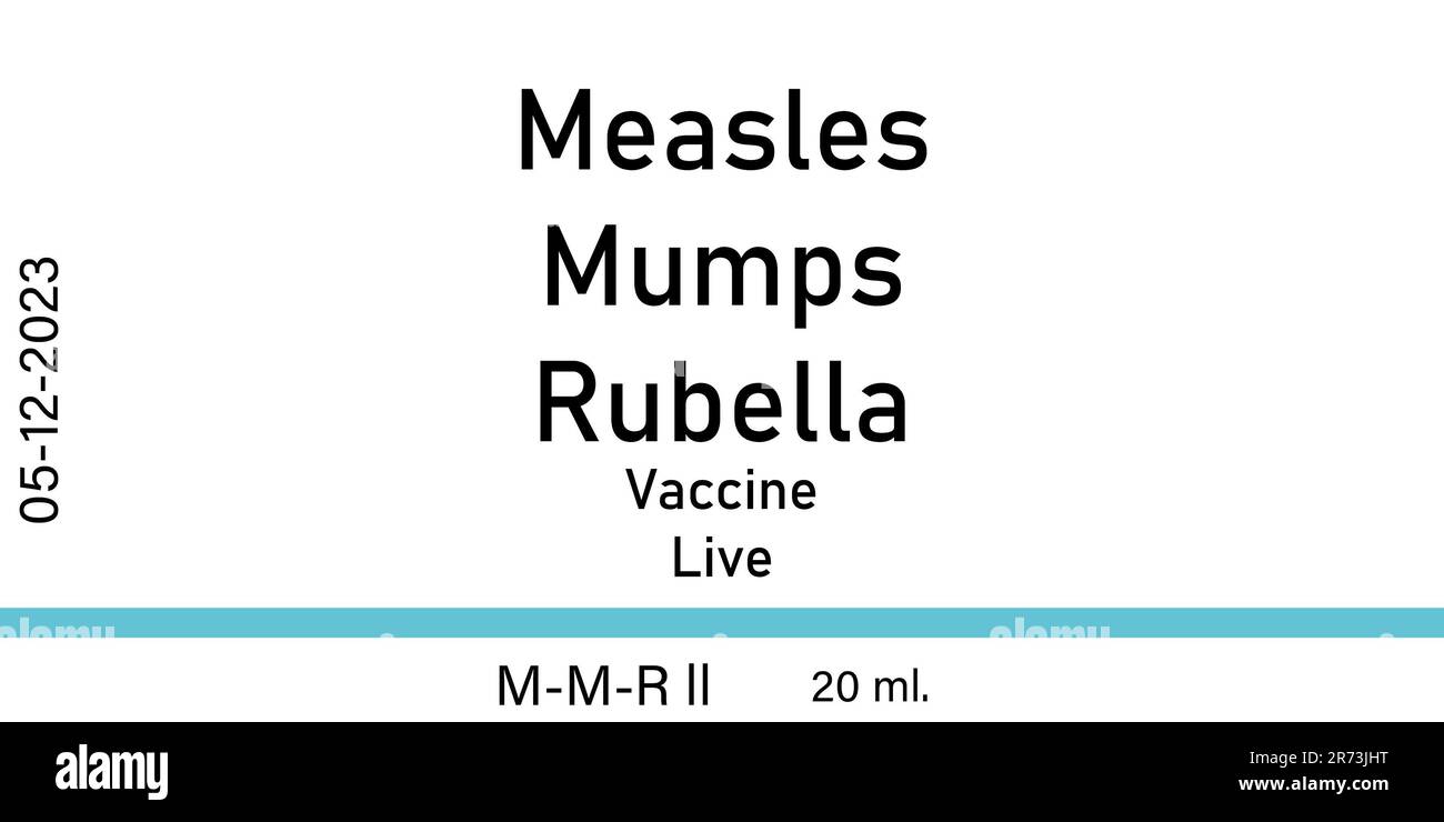 Vial measles mumps rubella vaccine hi-res stock photography and images ...