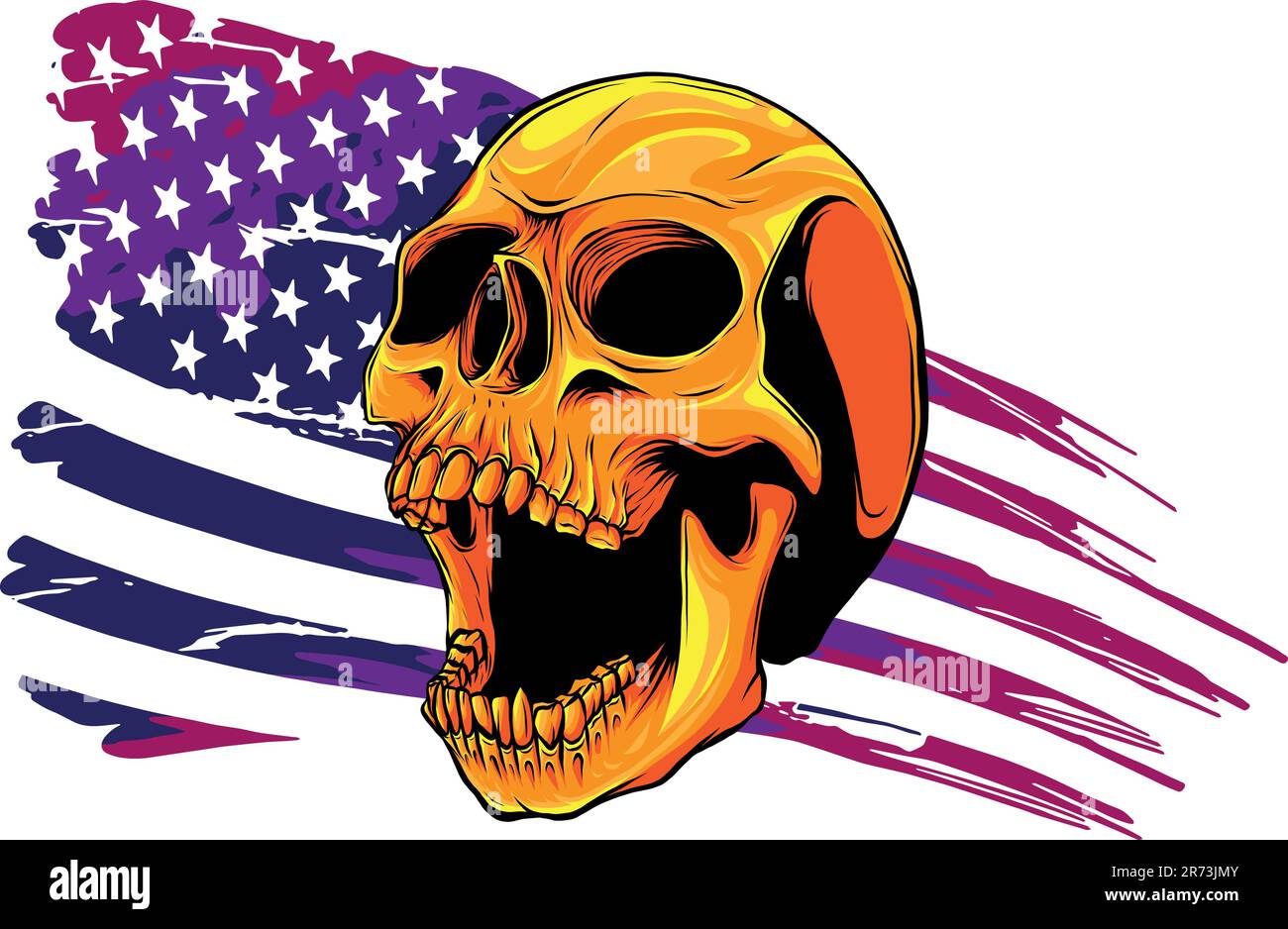 Skeleton halloween colored cartoon Cut Out Stock Images & Pictures - Alamy