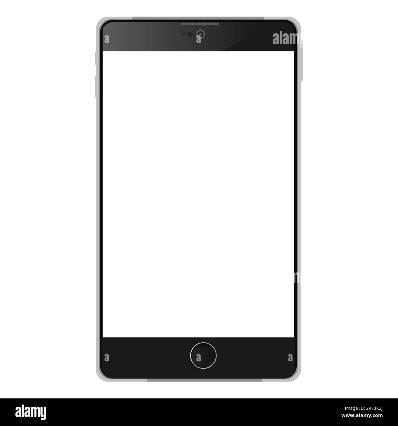 Cell phone, smartphone screen frame front view modern gadget mock up ...