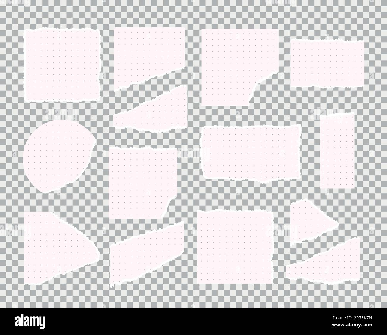 Set of empty torn, ripped white lined, sketchbook, notebook dot paper ... Set of empty torn, ripped white lined, sketchbook, notebook dot paper ...