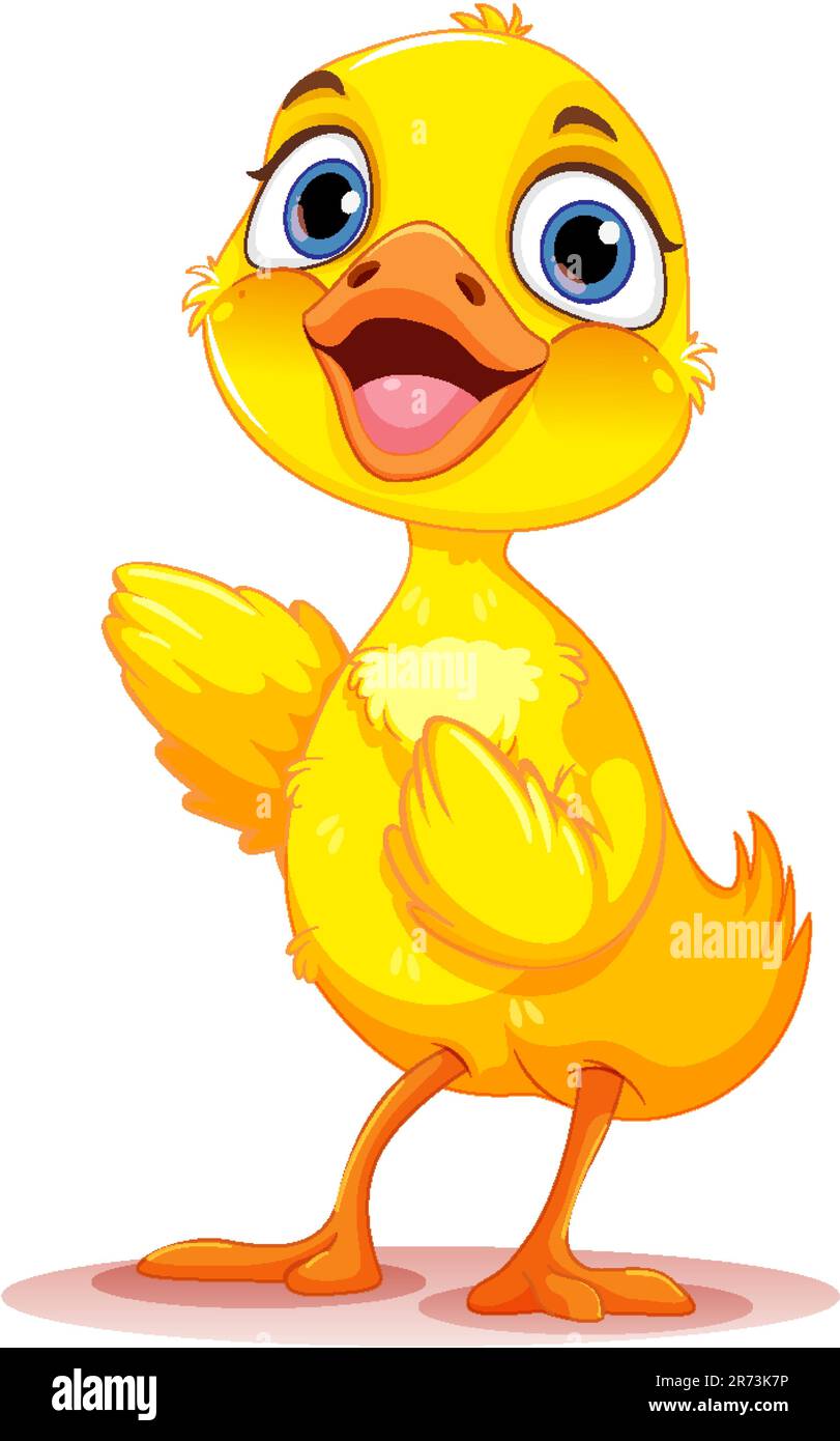 Adorable Little Duck Isolated illustration Stock Vector Image & Art - Alamy