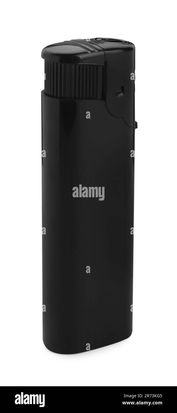 Stylish small pocket lighter isolated on white Stock Photo - Alamy