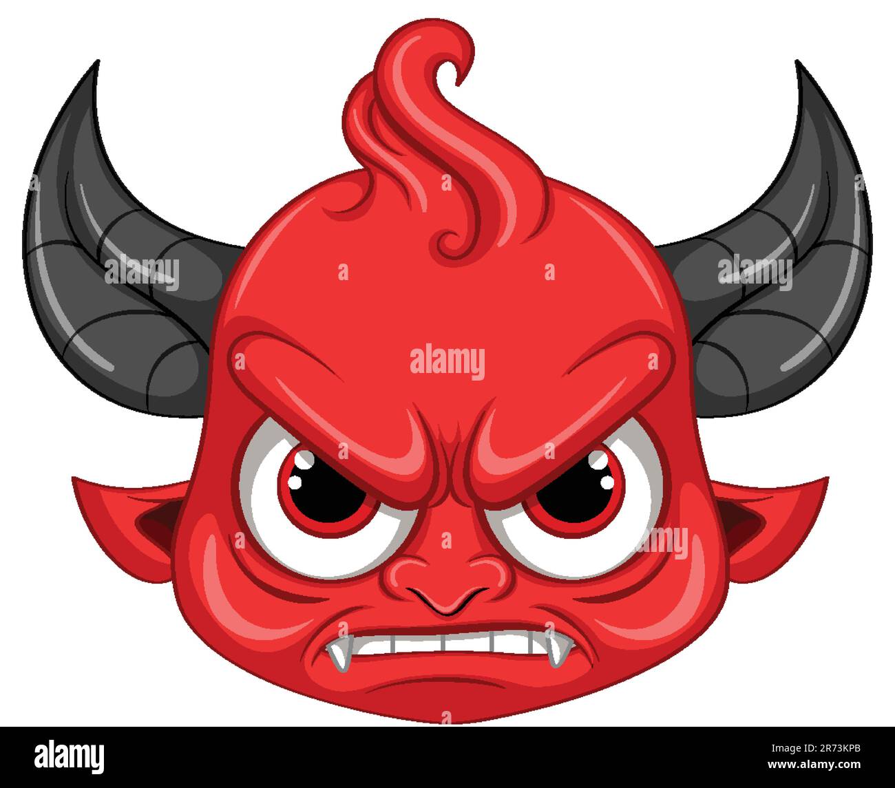 Angry devil cartoon character illustration Stock Vector Image & Art - Alamy