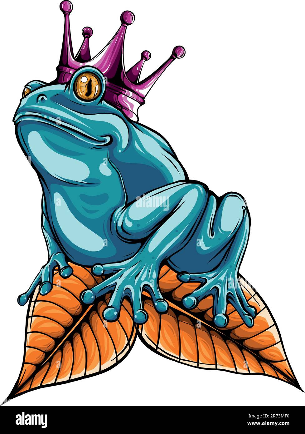 colored draw of frog vector illustration design Stock Vector Image ...