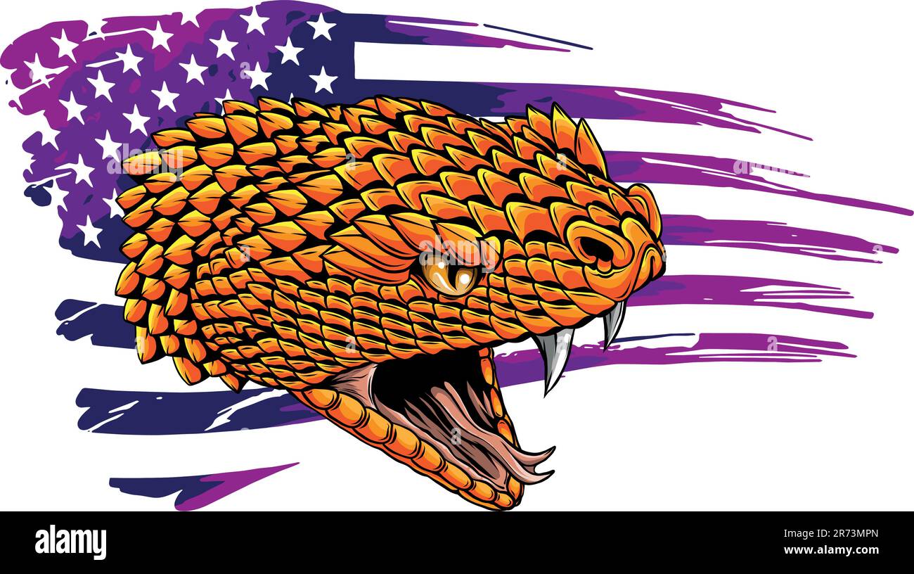 snake head hand drawn vector illustration design Stock Vector Image ...