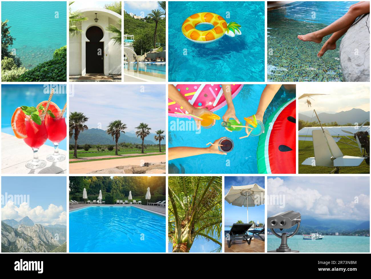 Photos of different places to travel, collage design Stock Photo - Alamy