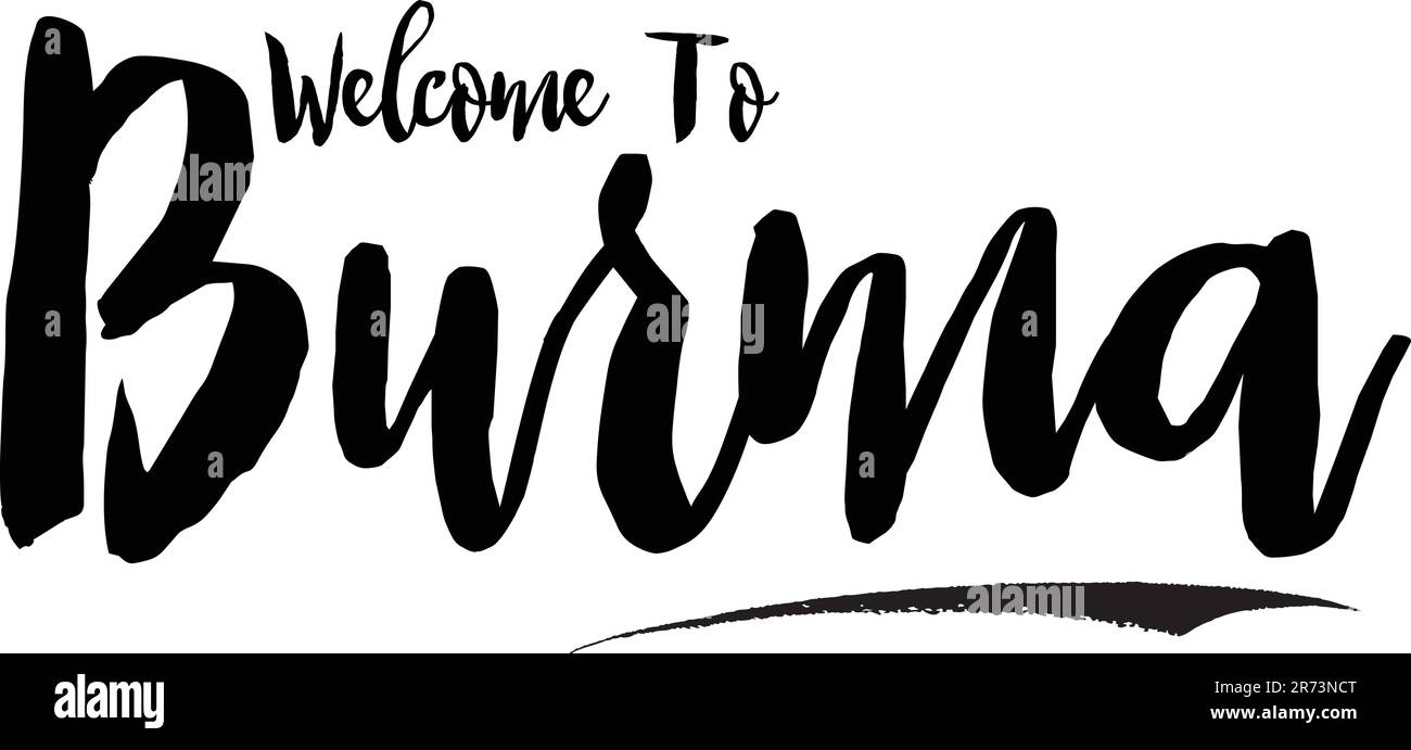 Country Name In Elegant Bold Typography Text Lettering Vector Art ...