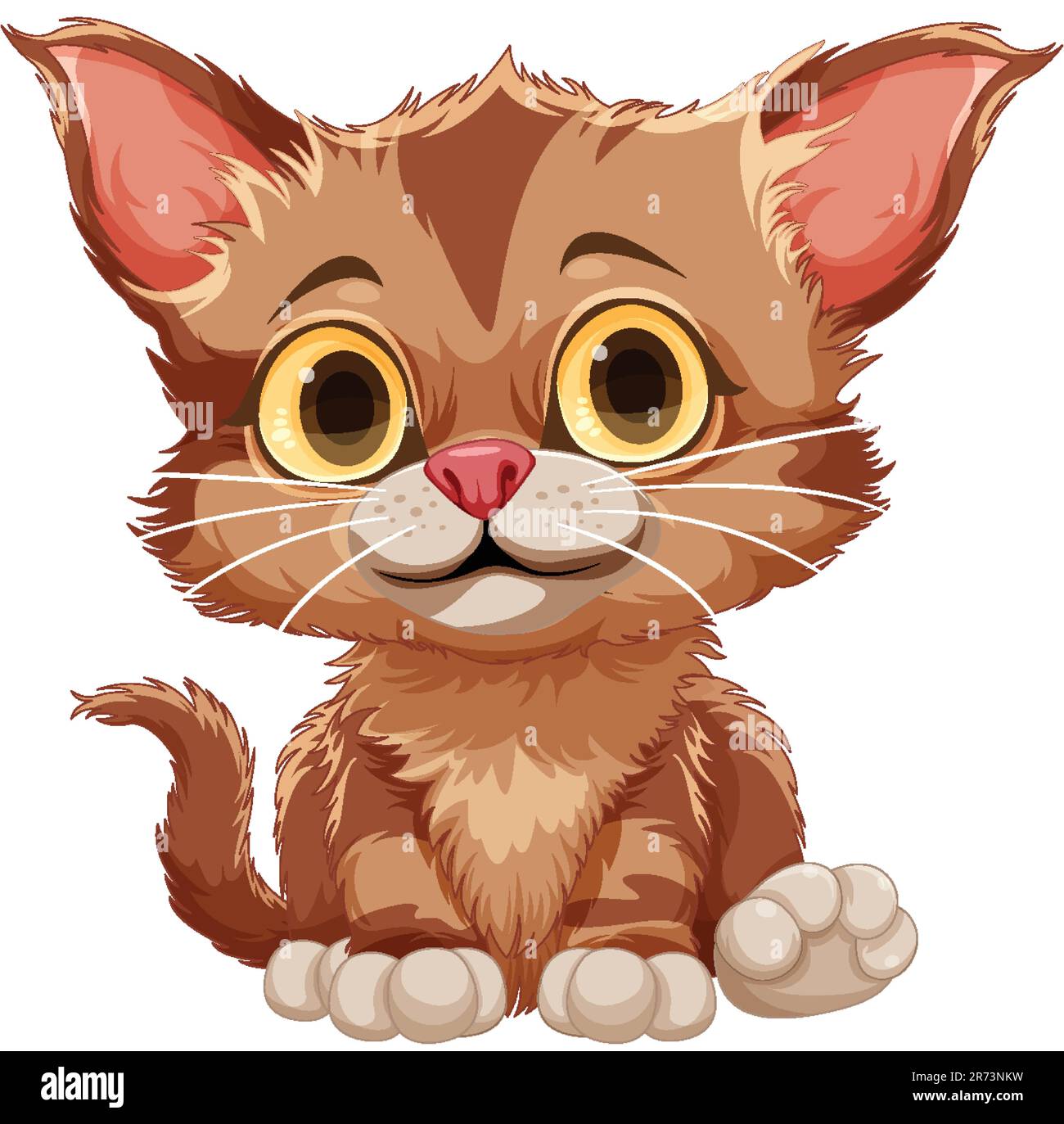 Cute cat cartoon character illustration Stock Vector Image & Art - Alamy