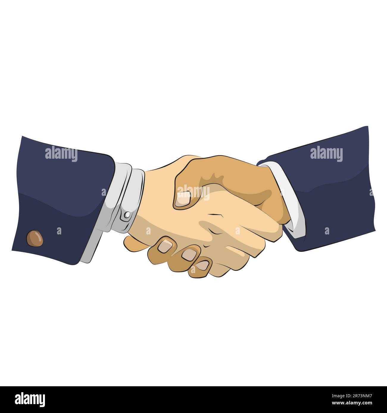 line art closeup businesspeople shaking hands illustration vector hand ...