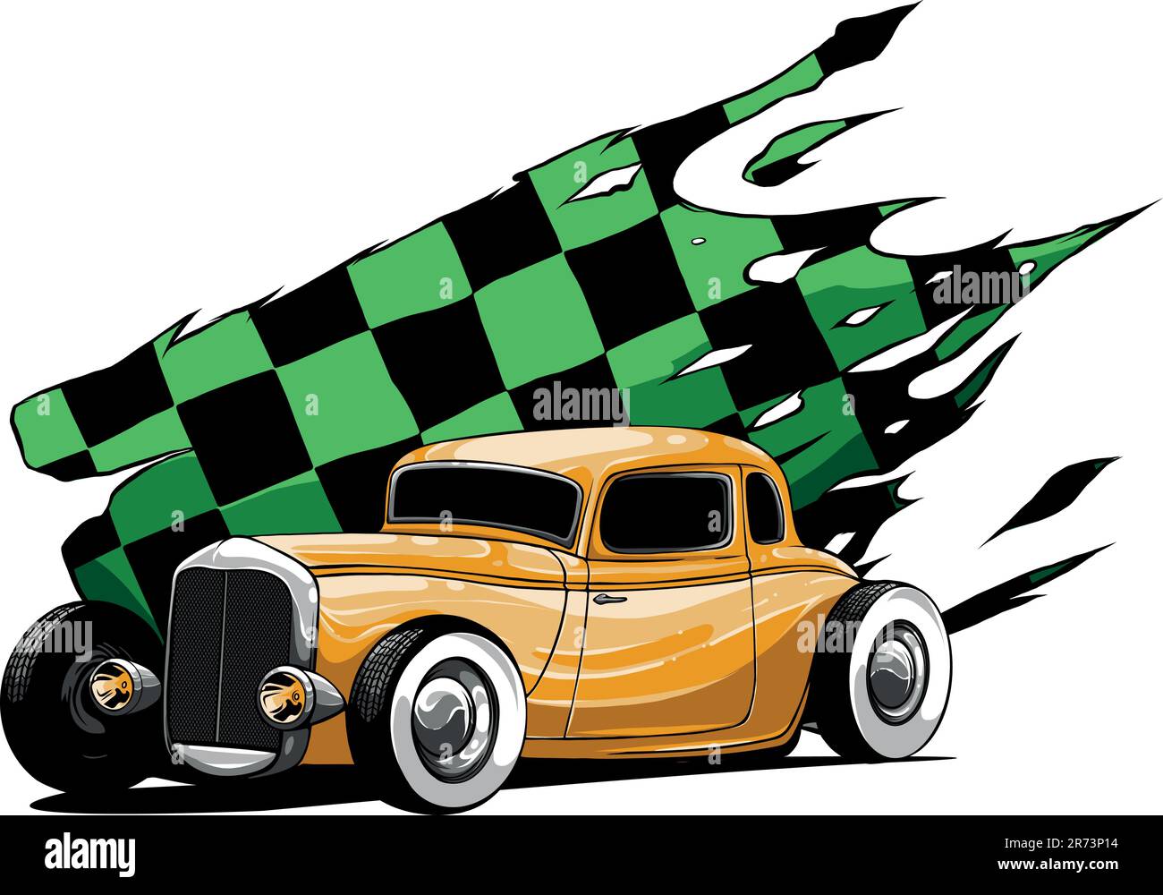 draw of hot rod car vector illustration design Stock Vector Image & Art ...