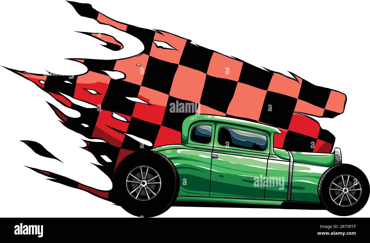 draw of hot rod car vector illustration design Stock Vector Image & Art ...