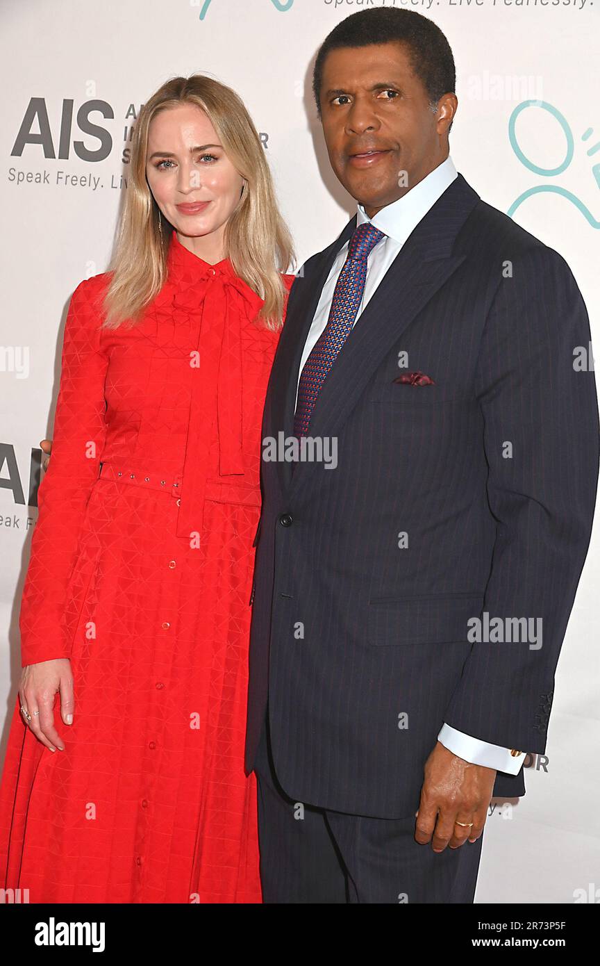 Emily Blunt and Dr Philip O. Ozuah attends the American Institute for ...