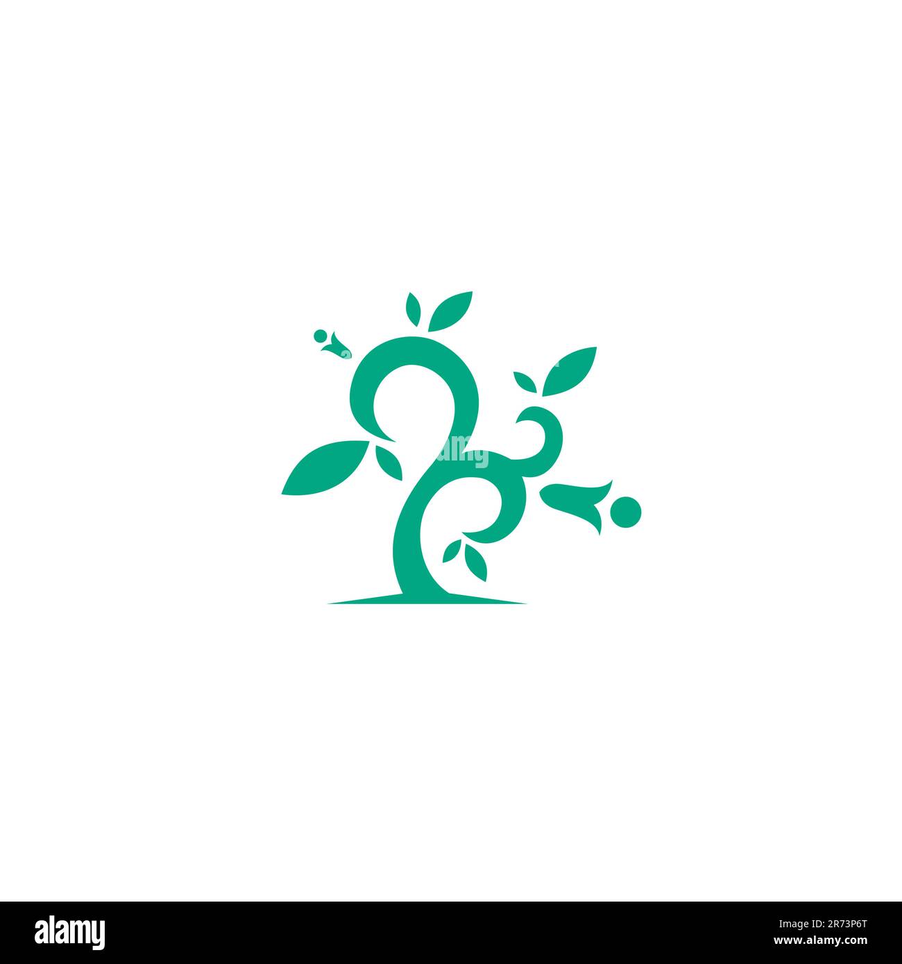Tree Growth Logo Vector. Tree vector Illustration Stock Vector Image ...