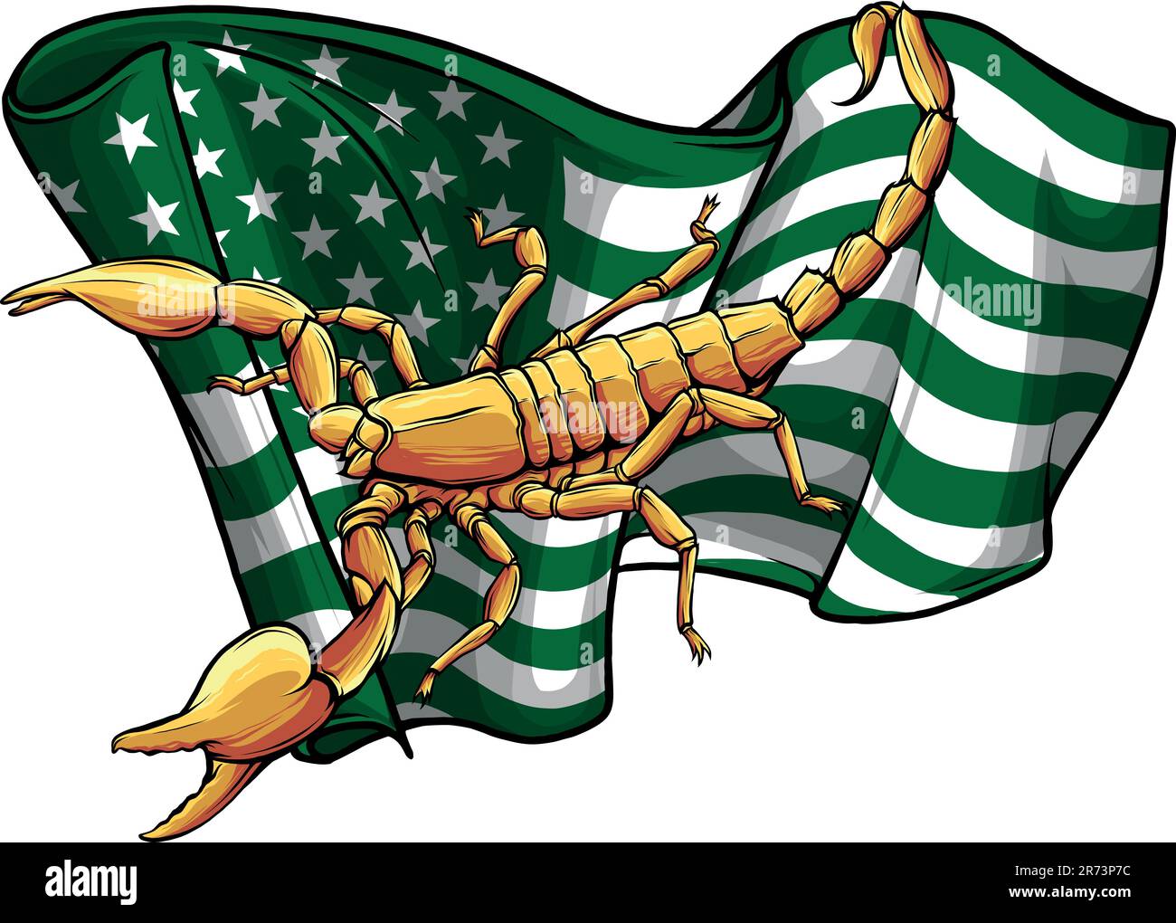 draw colored animal scorpion vector illustration design Stock Vector ...