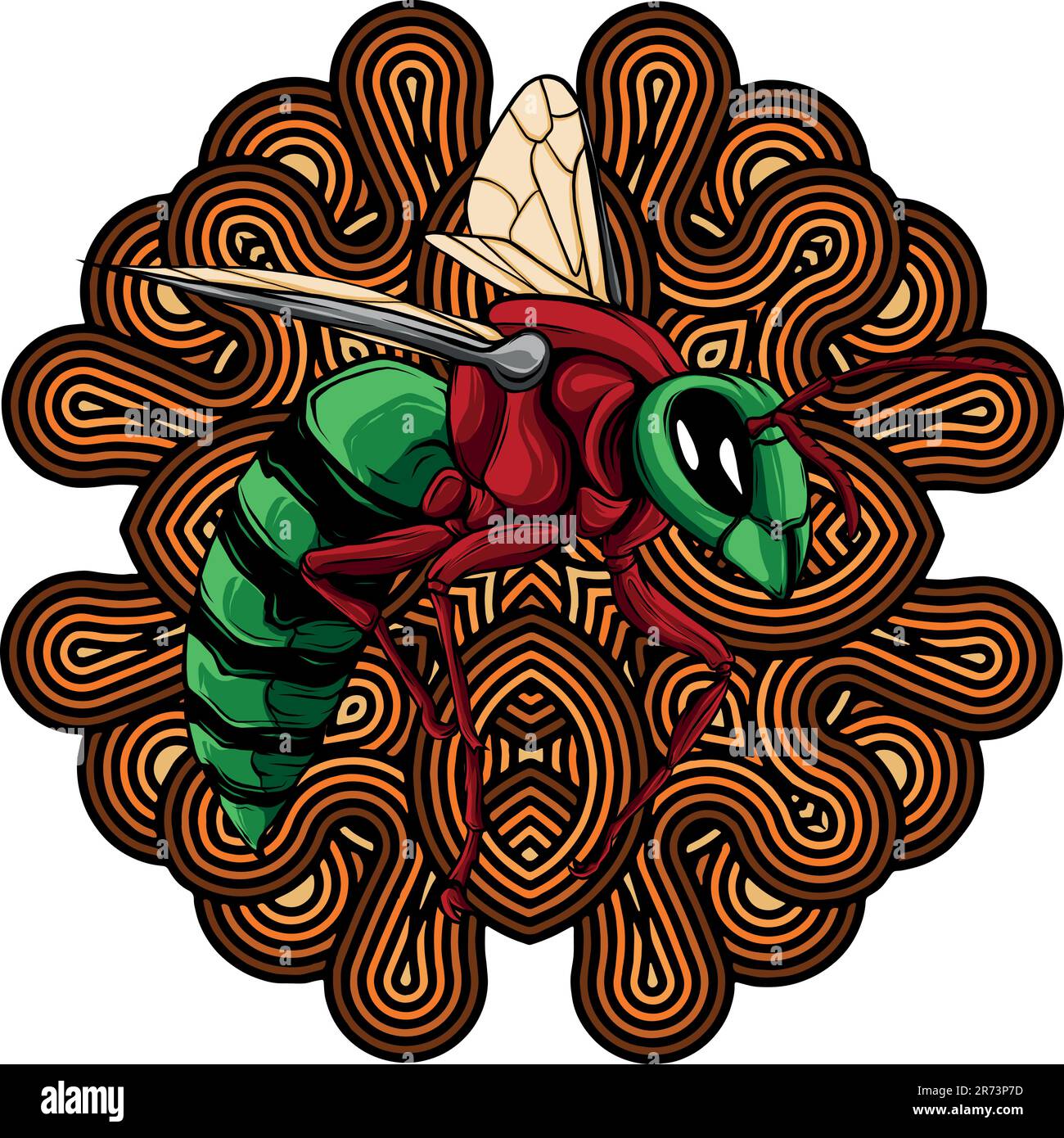 draw of colored bee vector illustration design Stock Vector Image & Art ...