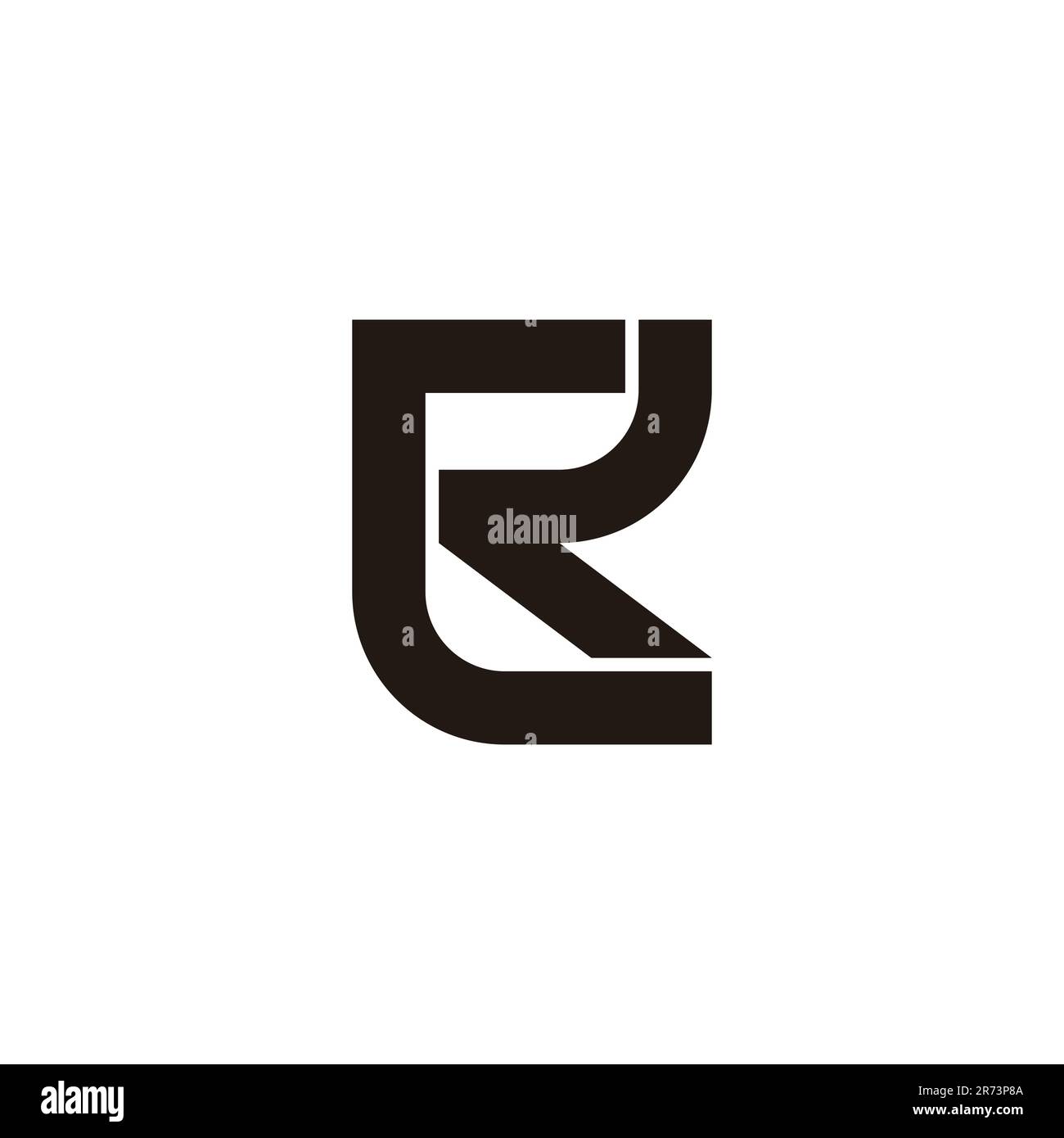 letter cr simple monogram logo vector Stock Vector Image & Art - Alamy