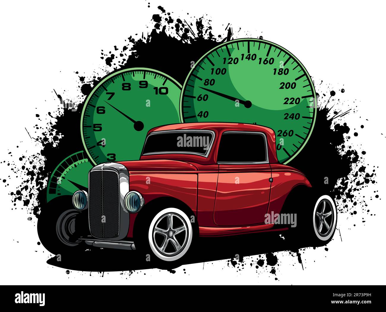 draw of hot rod car vector illustration design Stock Vector Image & Art ...