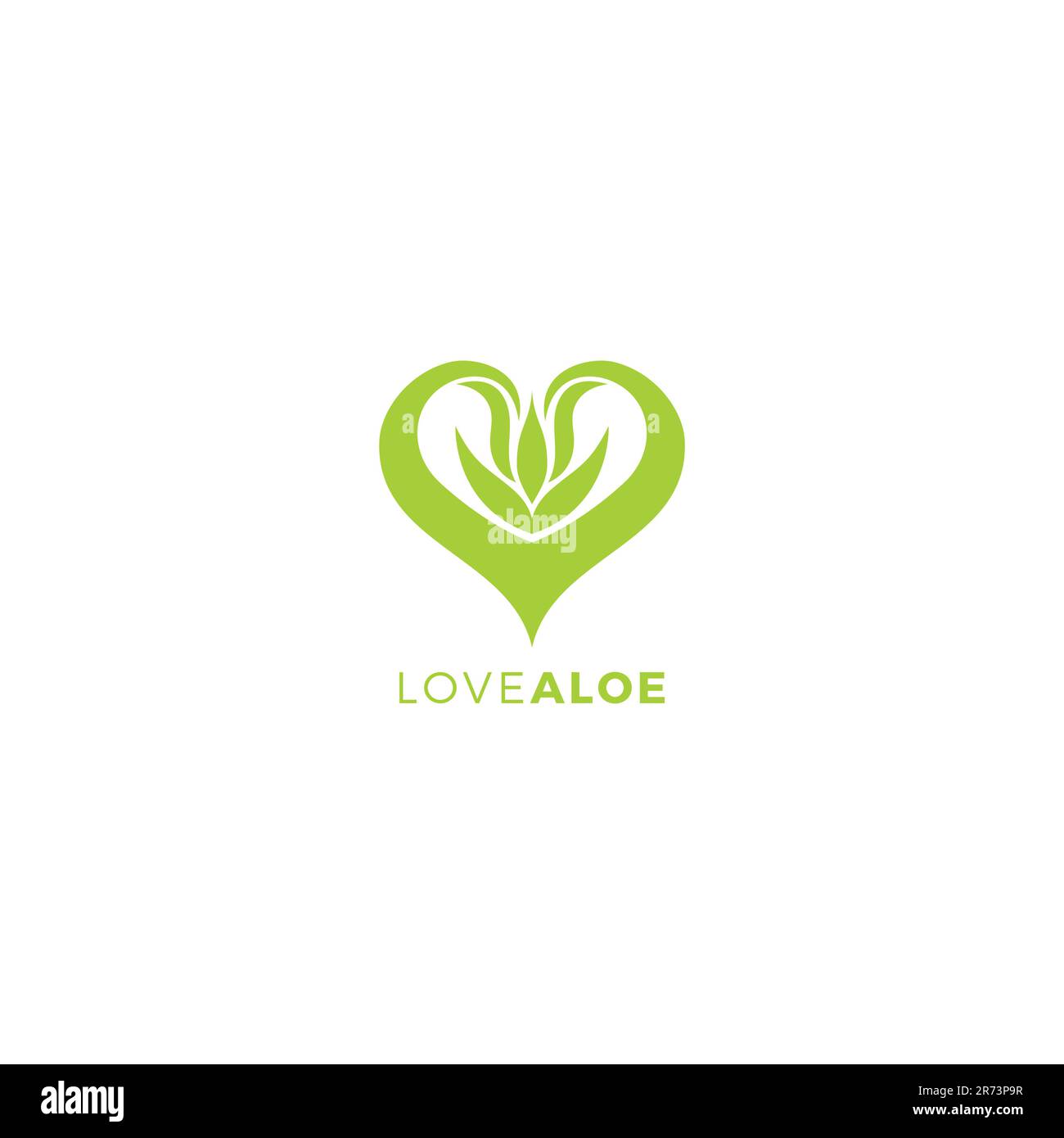 Love Aloevera logo. Aloe Logo Icon. Nature Logo Stock Vector Image ...