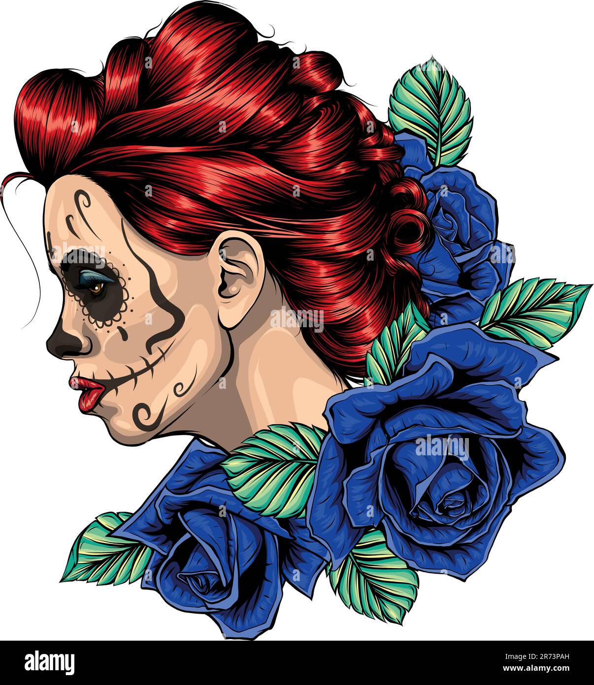 Day of the dead painting Cut Out Stock Images & Pictures - Alamy