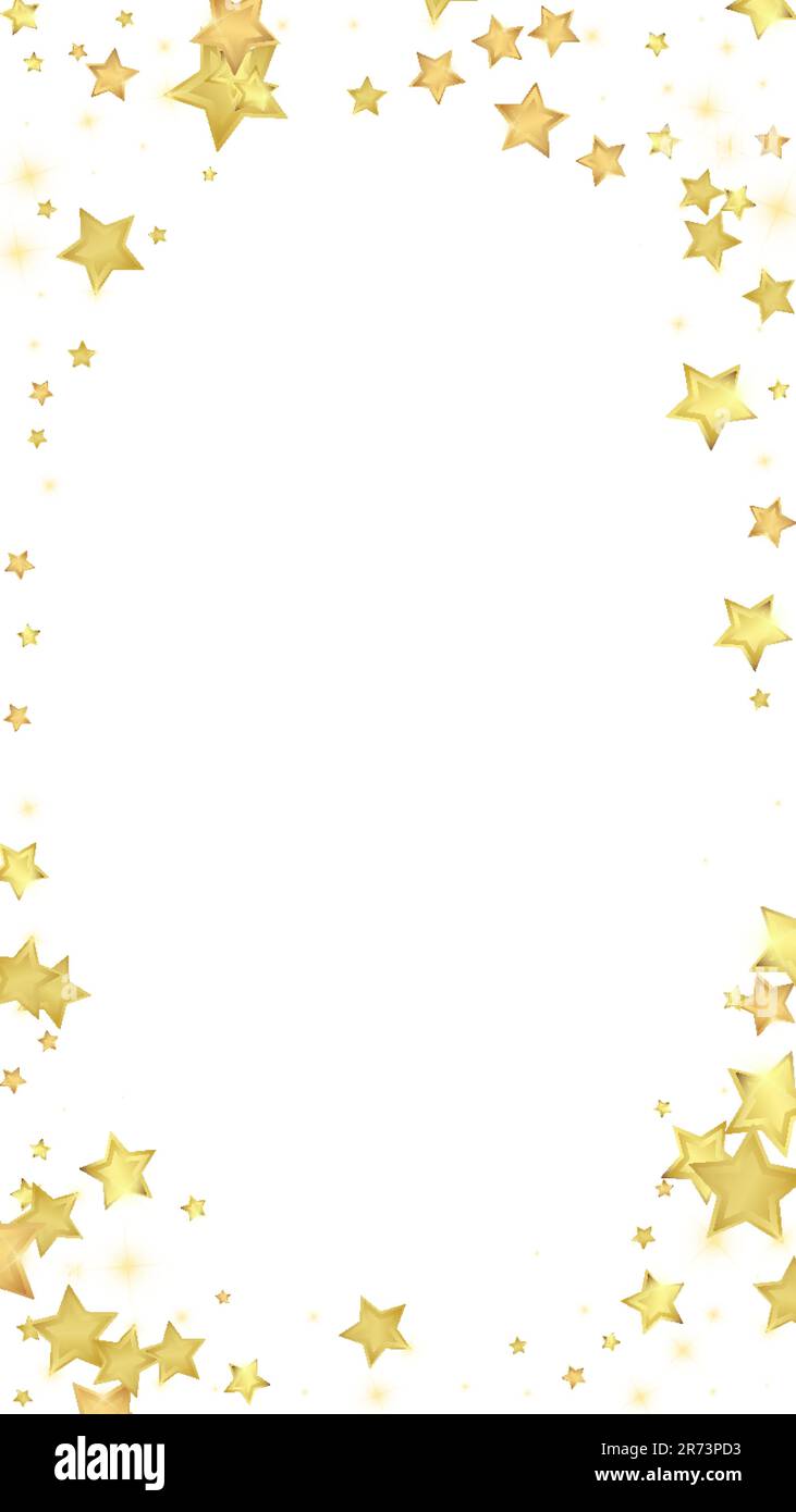 Magic stars vector overlay. Gold stars scattered around randomly ...