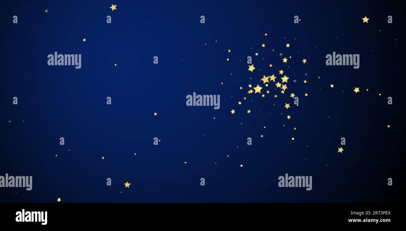 Magic stars vector overlay. Gold stars scattered around randomly ...