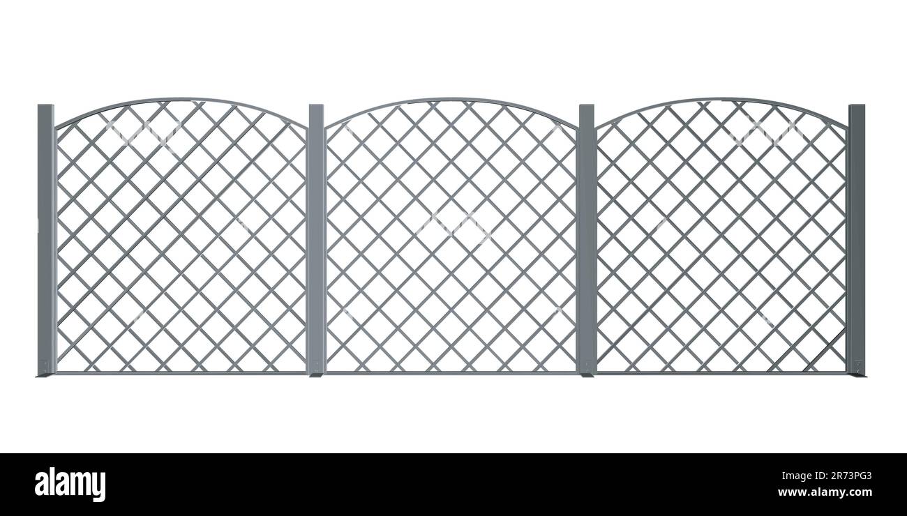 Contour Chain link fence. Metal Wire Fence. Outline Wire grid ...