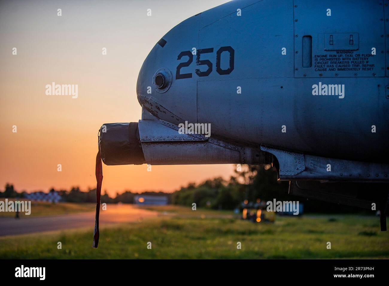 A U.S. Air Force A-10 Thunderbolt II aircraft assigned to the 124th ...