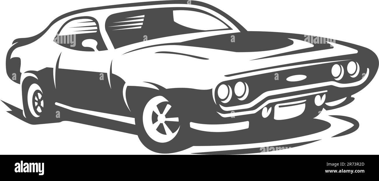 Muscle cars icon design illustration Stock Vector Image & Art - Alamy