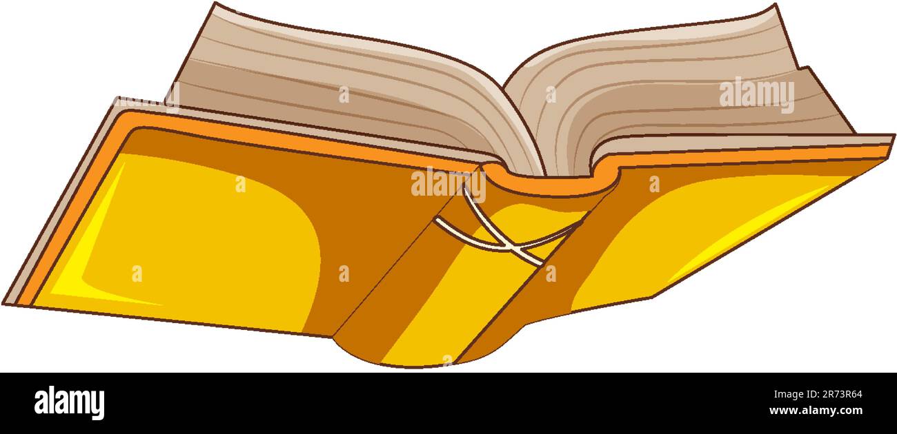 Isolated yellow book cartoon illustration Stock Vector Image & Art - Alamy