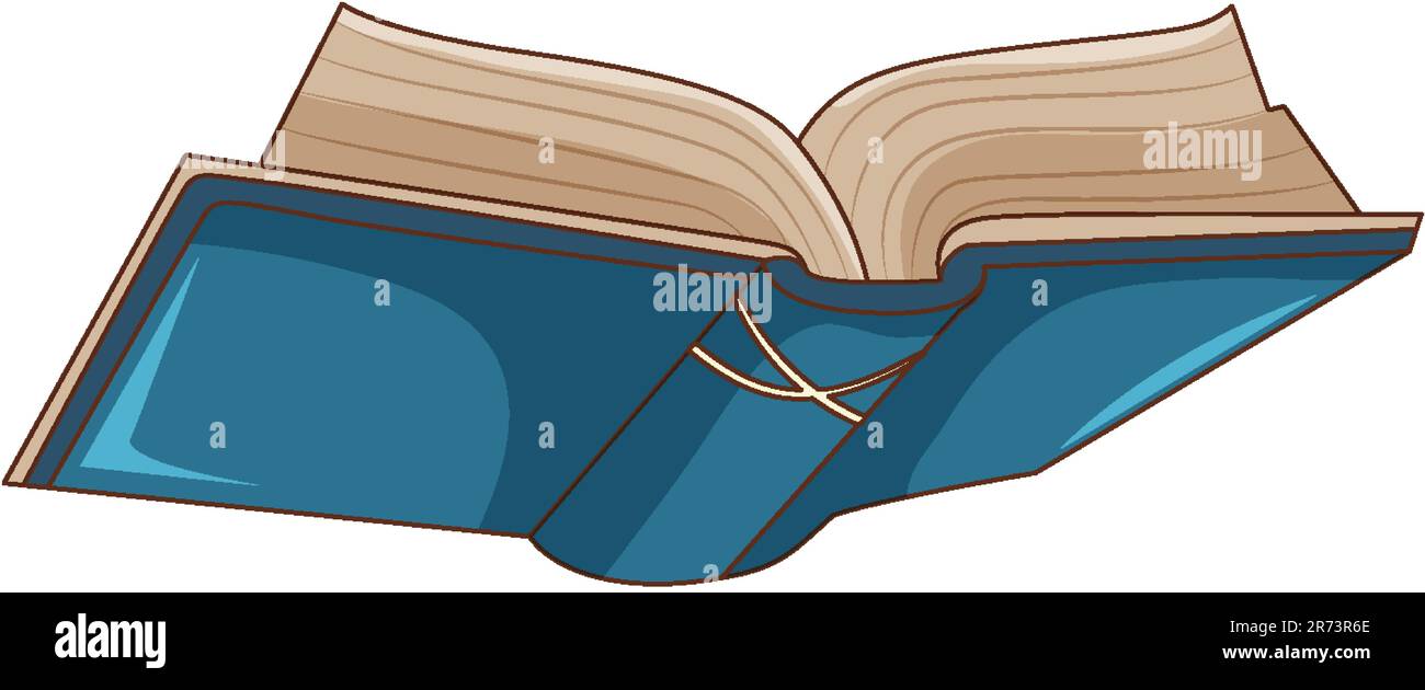 Isolated blue book cartoon illustration Stock Vector Image & Art - Alamy