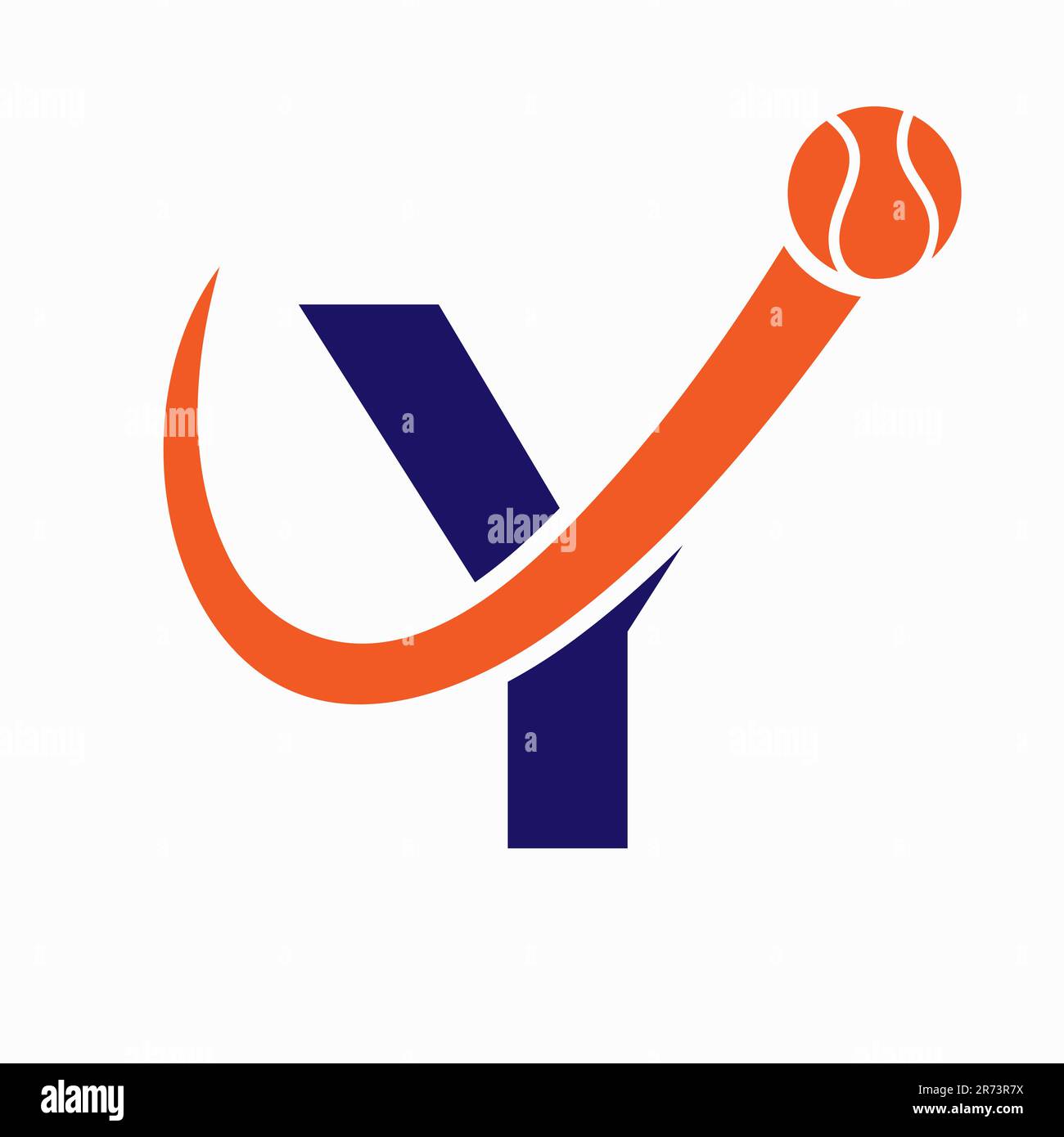 Tennis Logo Design On Letter Y Template. Tennis Sport Academy, Club ...