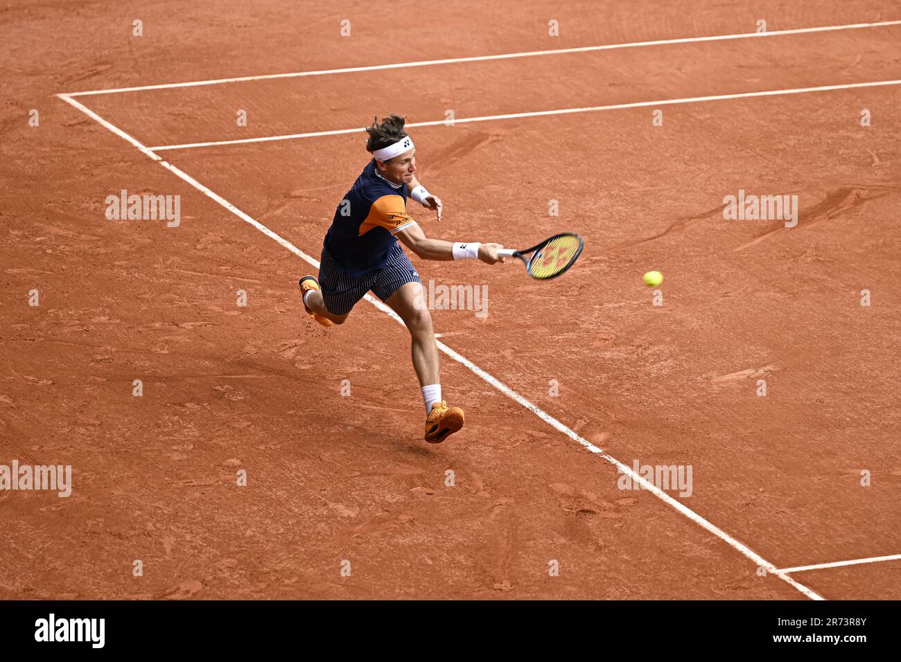 Casper Ruud during the French Open final, Grand Slam tennis tournament ...