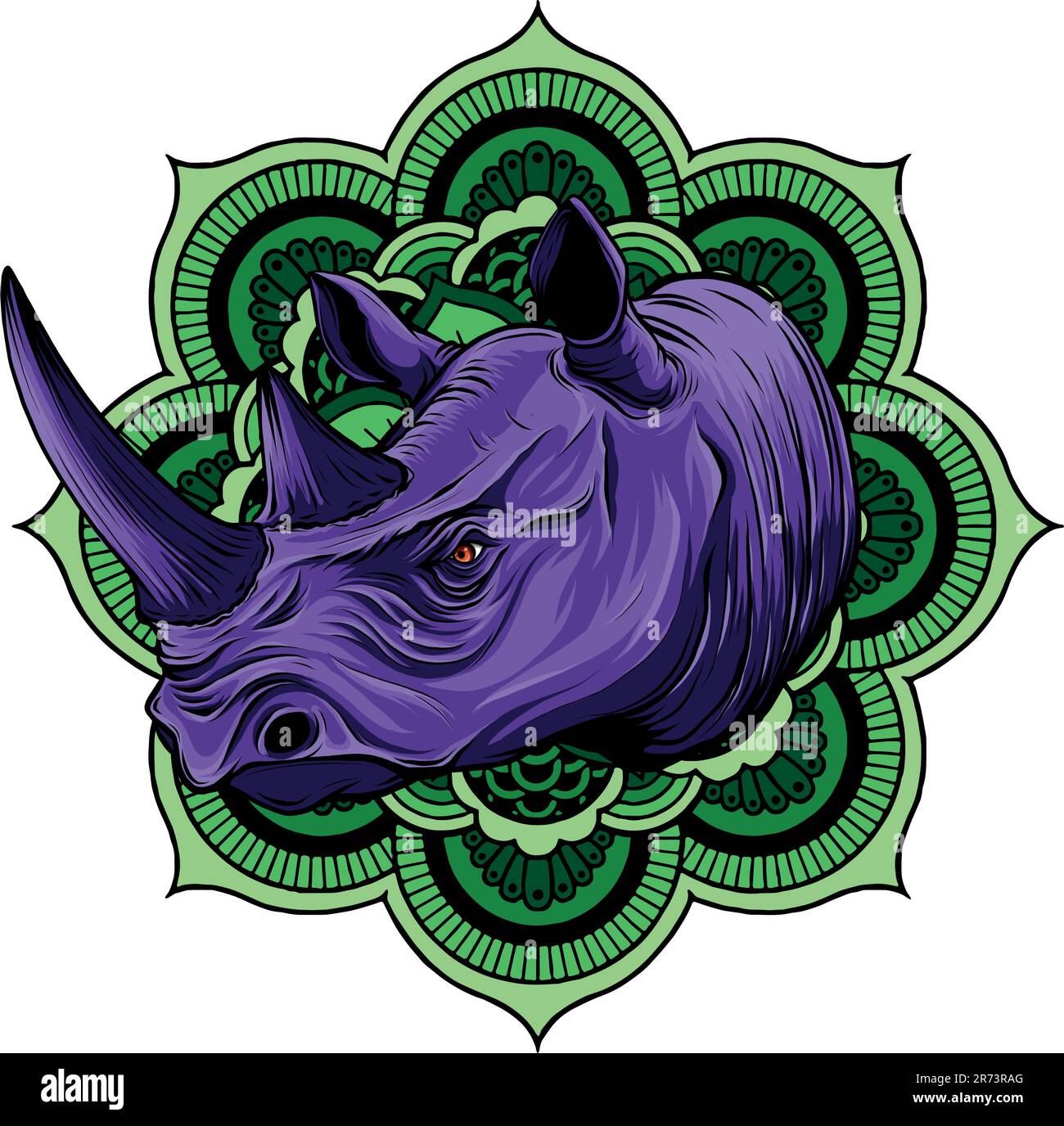 Primitive rhinoceros Stock Vector Images - Alamy