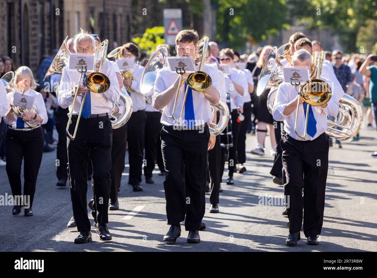 Whit Friday Brass Band contests. PIC shows Greenfield contest Stock ...