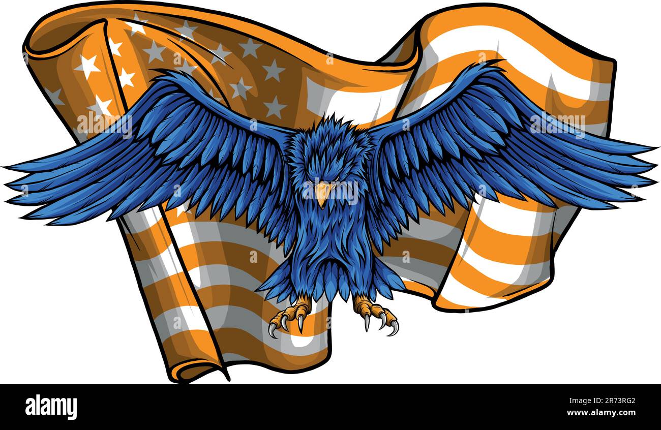 hand draw of eagle vector illustration design Stock Vector Image & Art ...