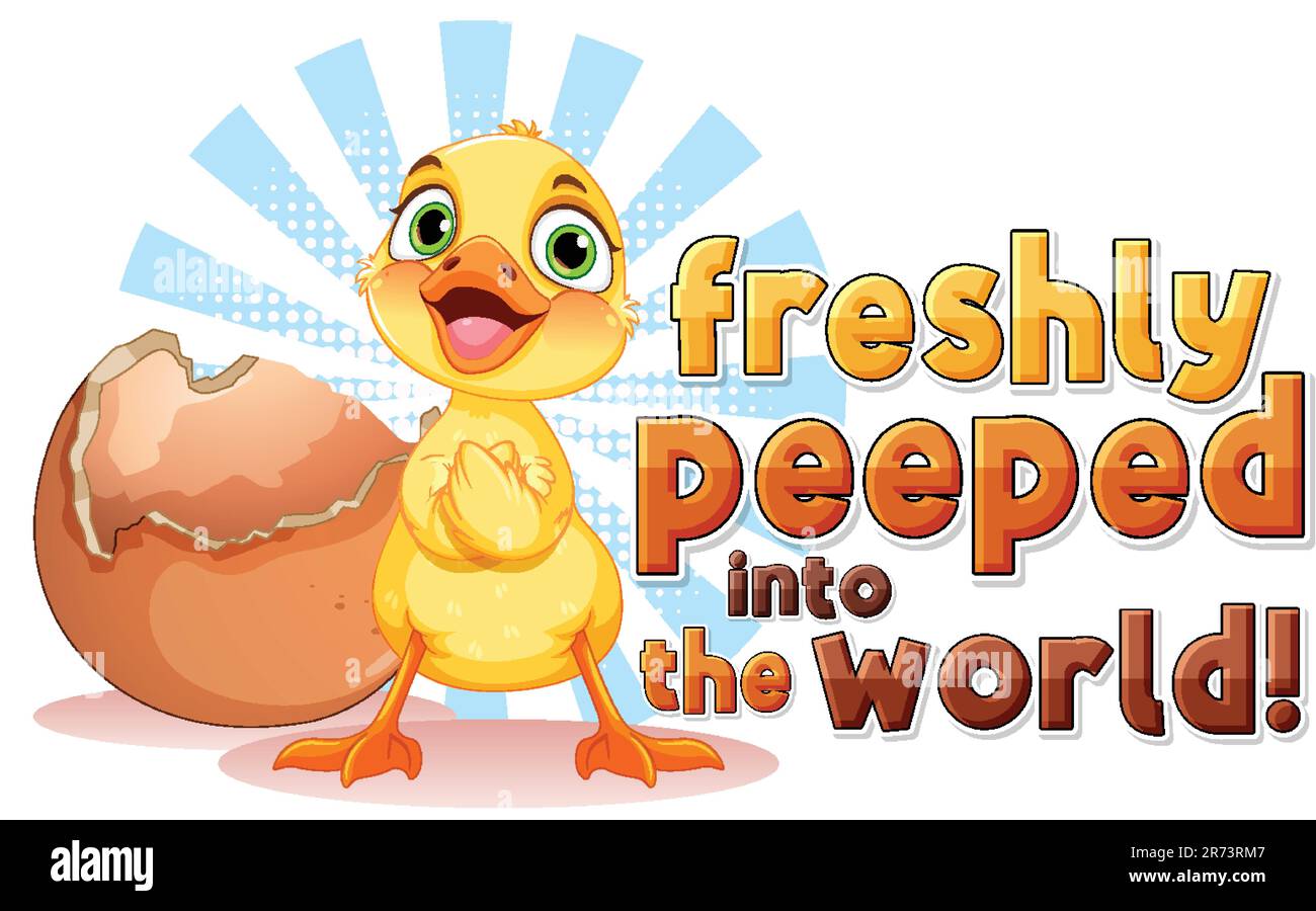 Duck hatching egg Stock Vector Images - Alamy
