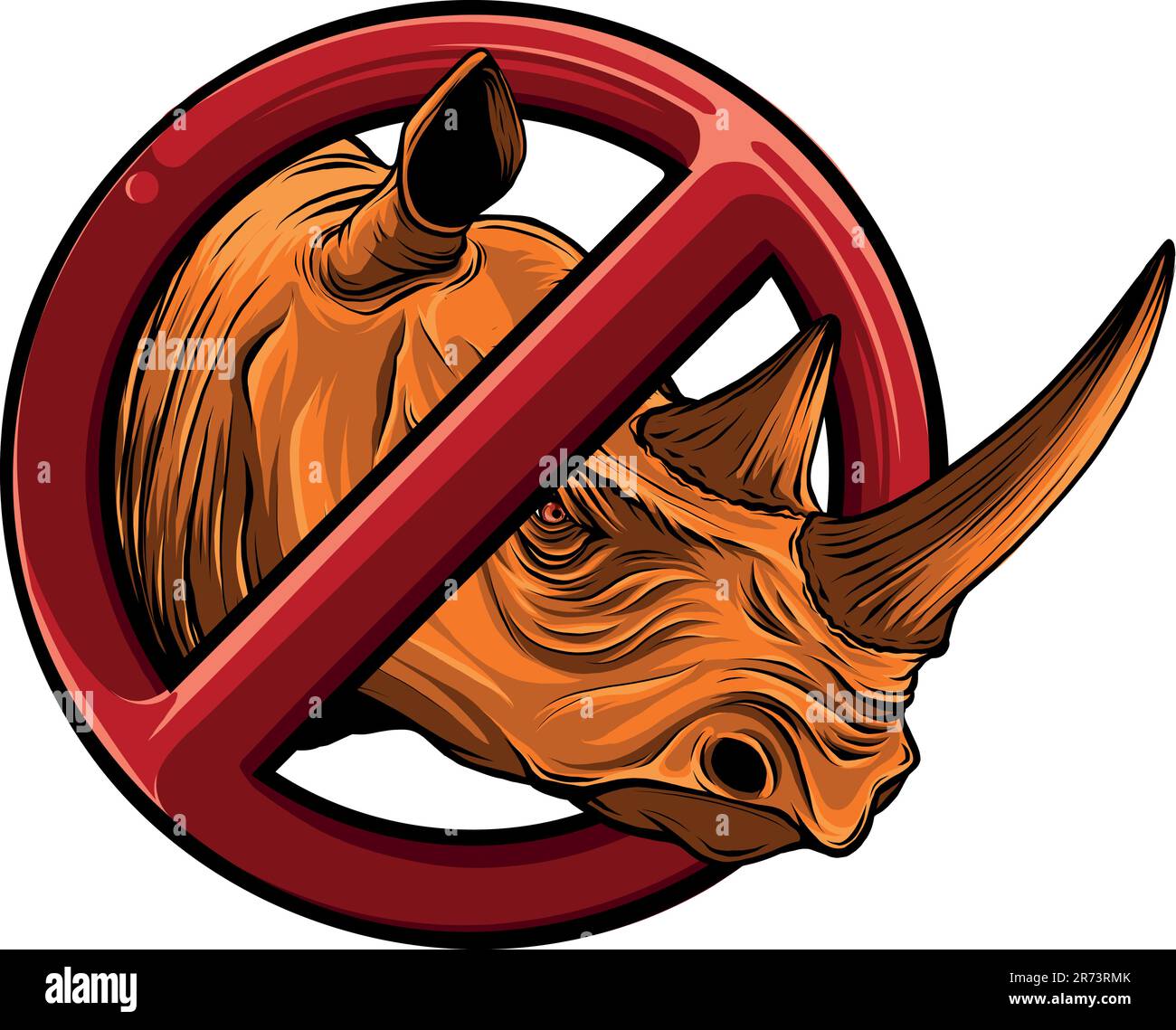 Primitive rhinoceros Stock Vector Images - Alamy