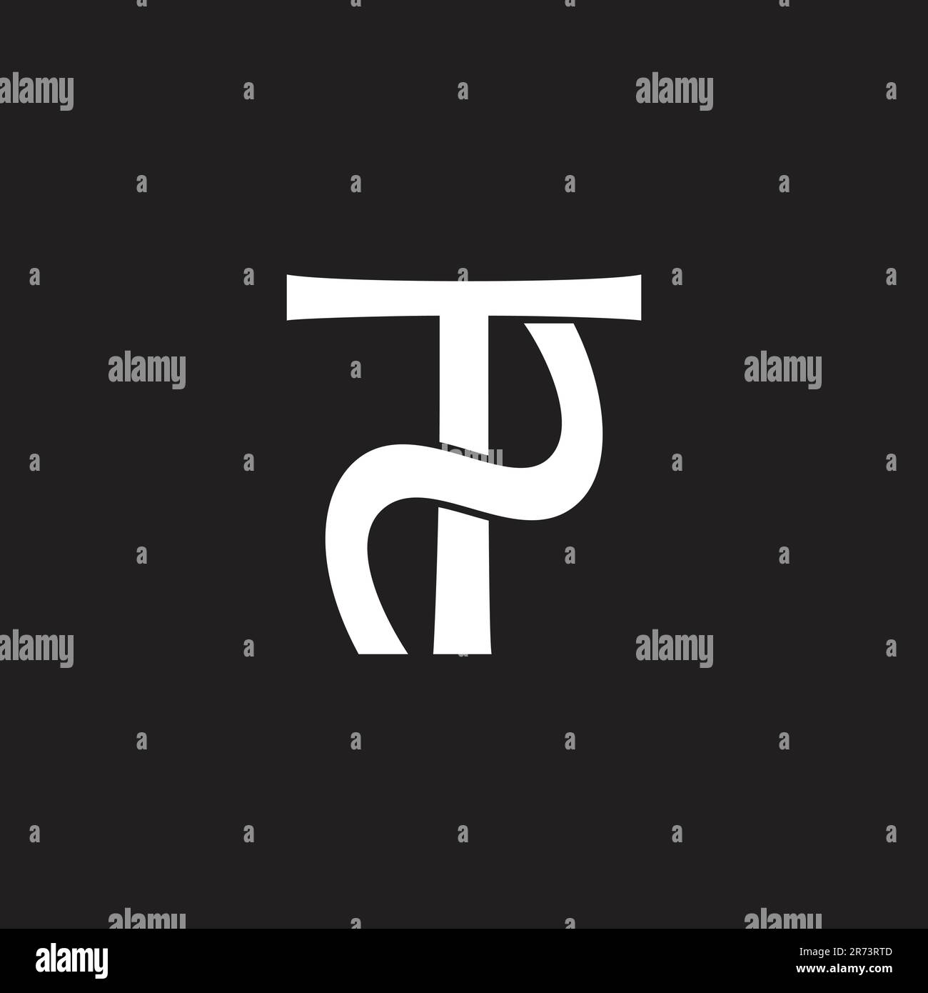 letter tn simple curves ribbon logo vector Stock Vector Image & Art - Alamy