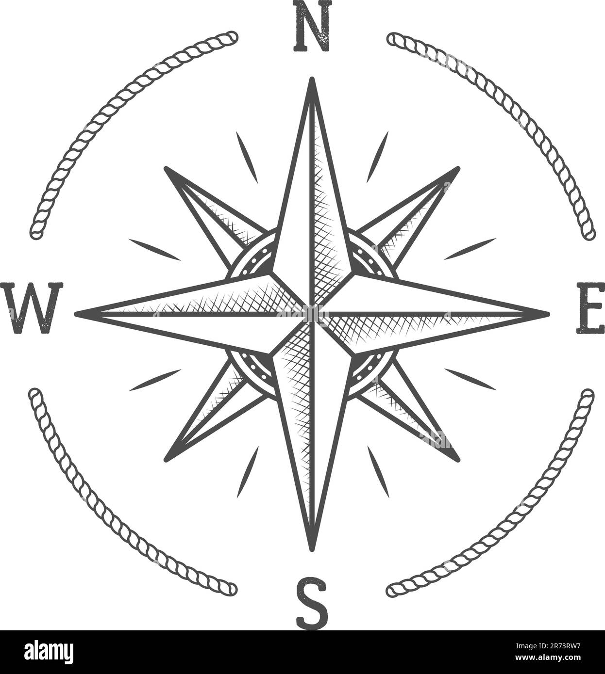 Compass rose vectors hi-res stock photography and images - Alamy