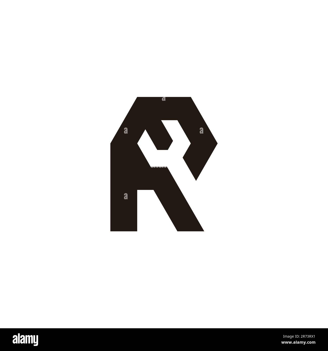 letter r wrench service logo vector Stock Vector Image & Art - Alamy