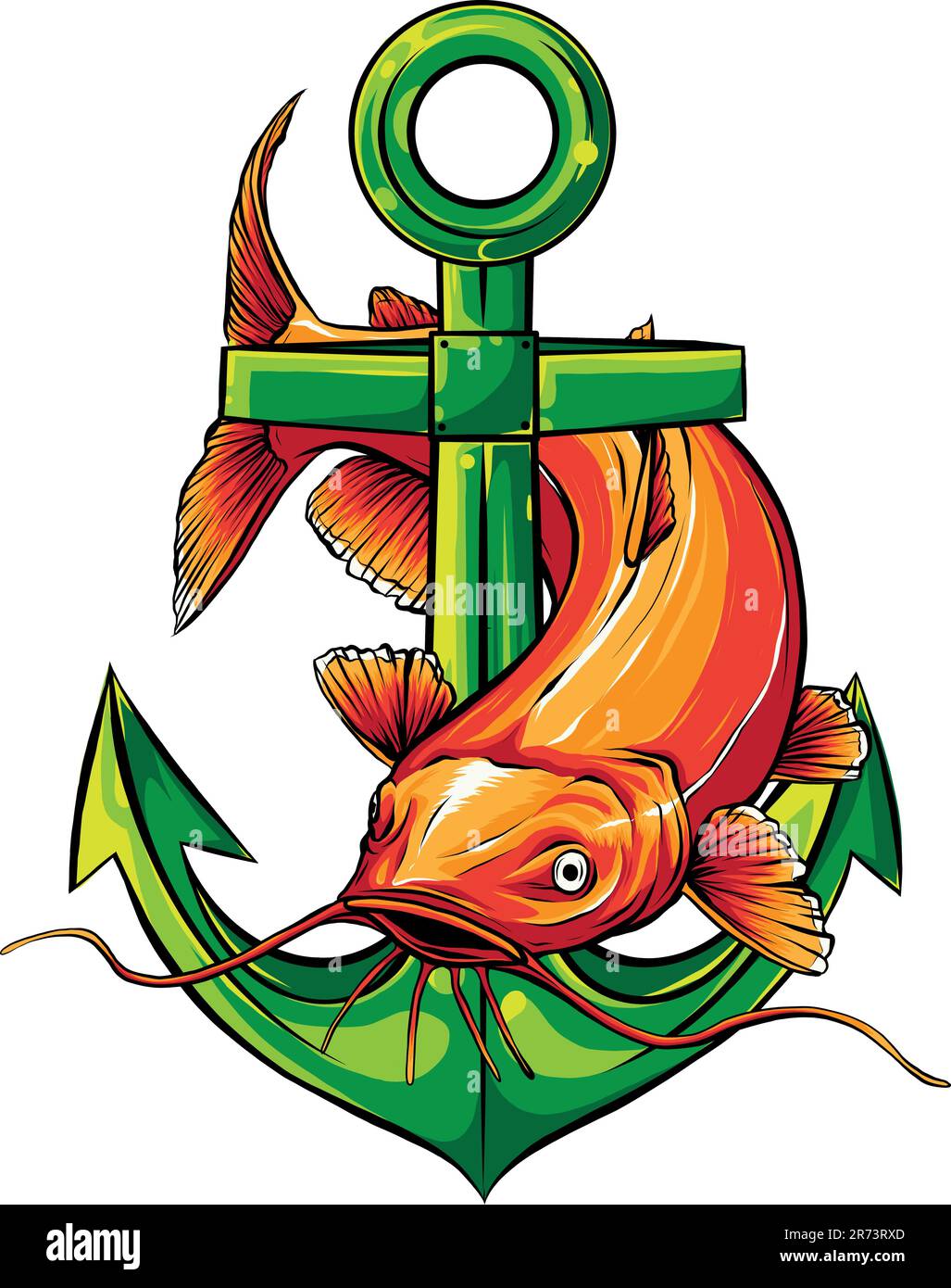 Cartoon of colored catfish vector illustration design Stock Vector ...