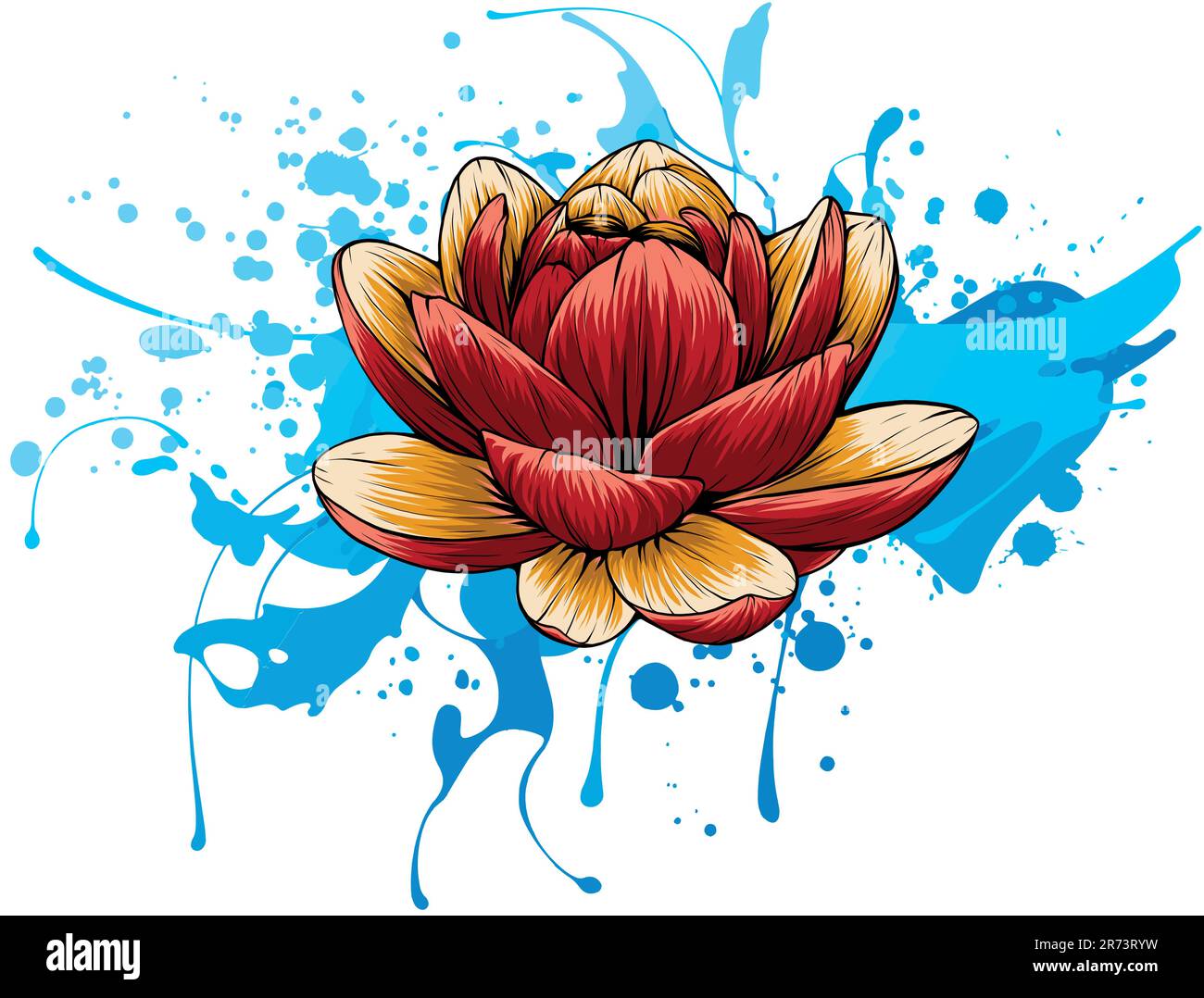 Lilly pad background Stock Vector Images - Alamy