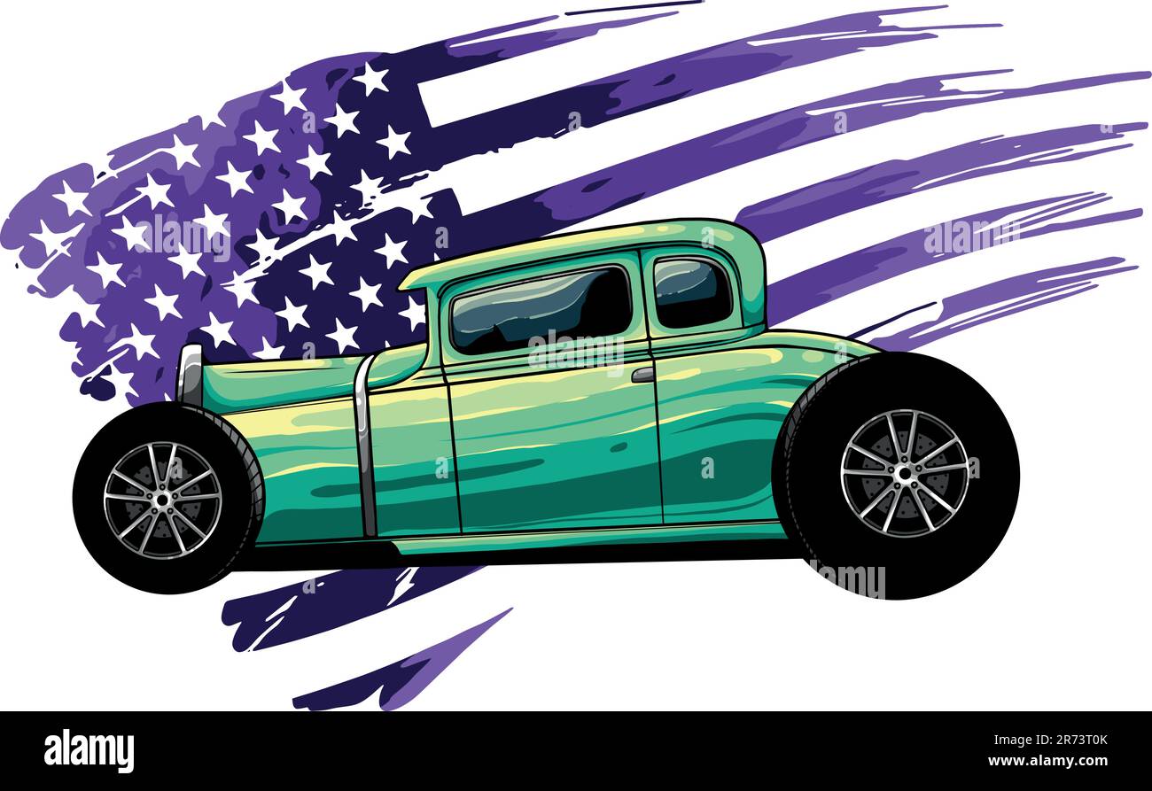 draw of hot rod car vector illustration design Stock Vector Image & Art ...