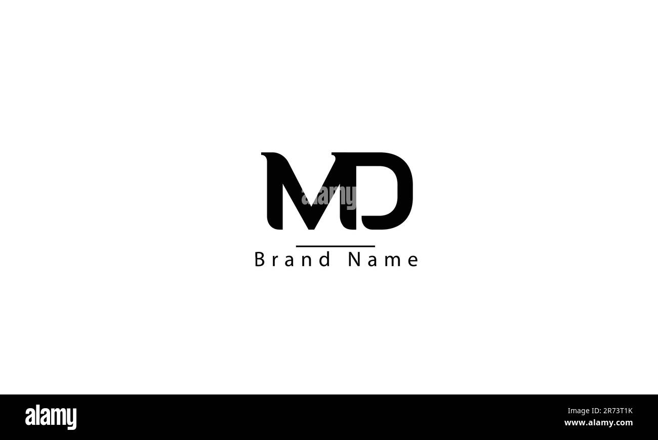 Letter m d logo hi-res stock photography and images - Alamy