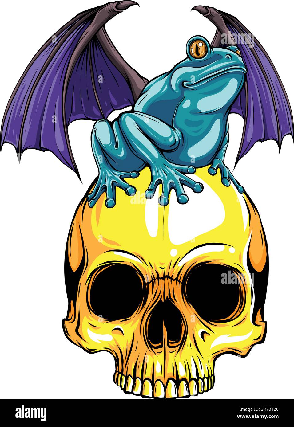 vector illustration of human skull digital draw Stock Vector Image ...