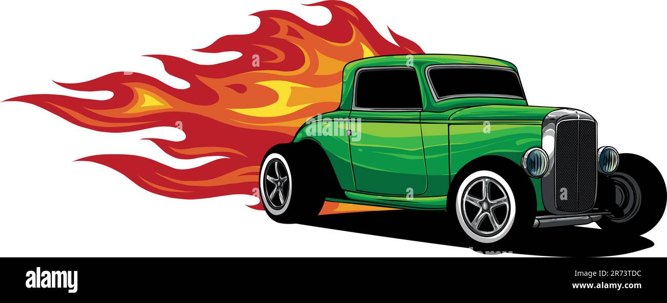 draw of hot rod car vector illustration design Stock Vector Image & Art ...