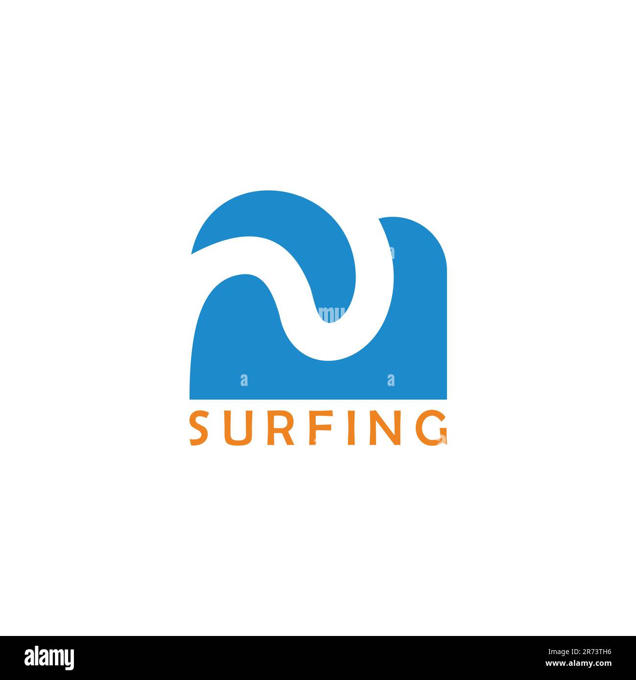 motion waves simple surfing fun logo vector Stock Vector Image & Art ...