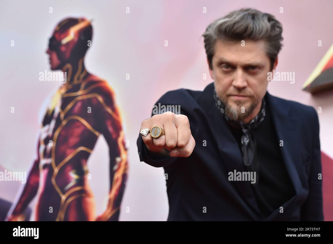Director Andy Muschietti arrives at the premiere of "The Flash" on ...