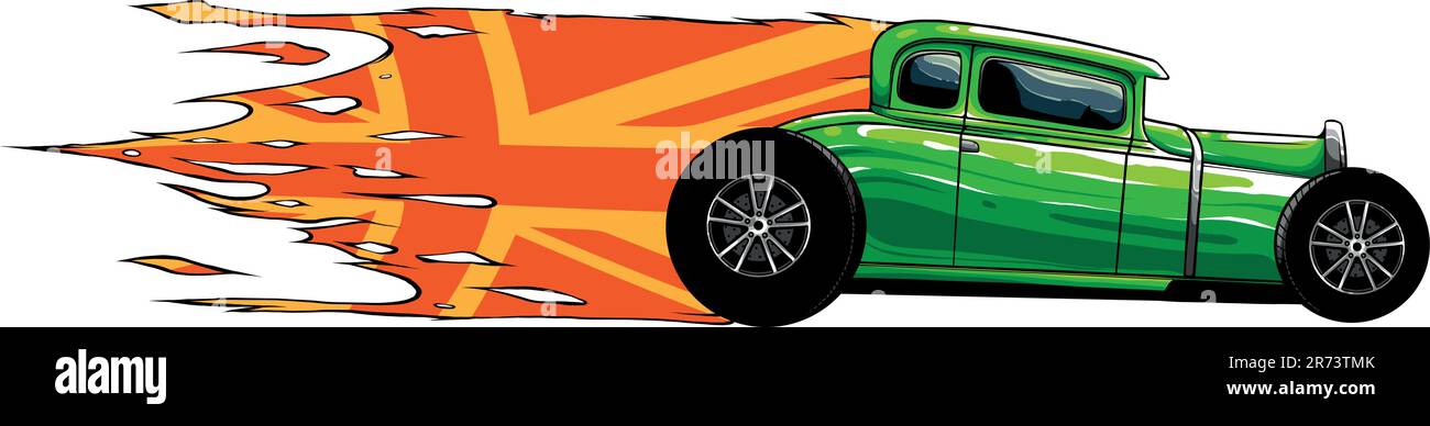 draw of hot rod car vector illustration design Stock Vector Image & Art ...