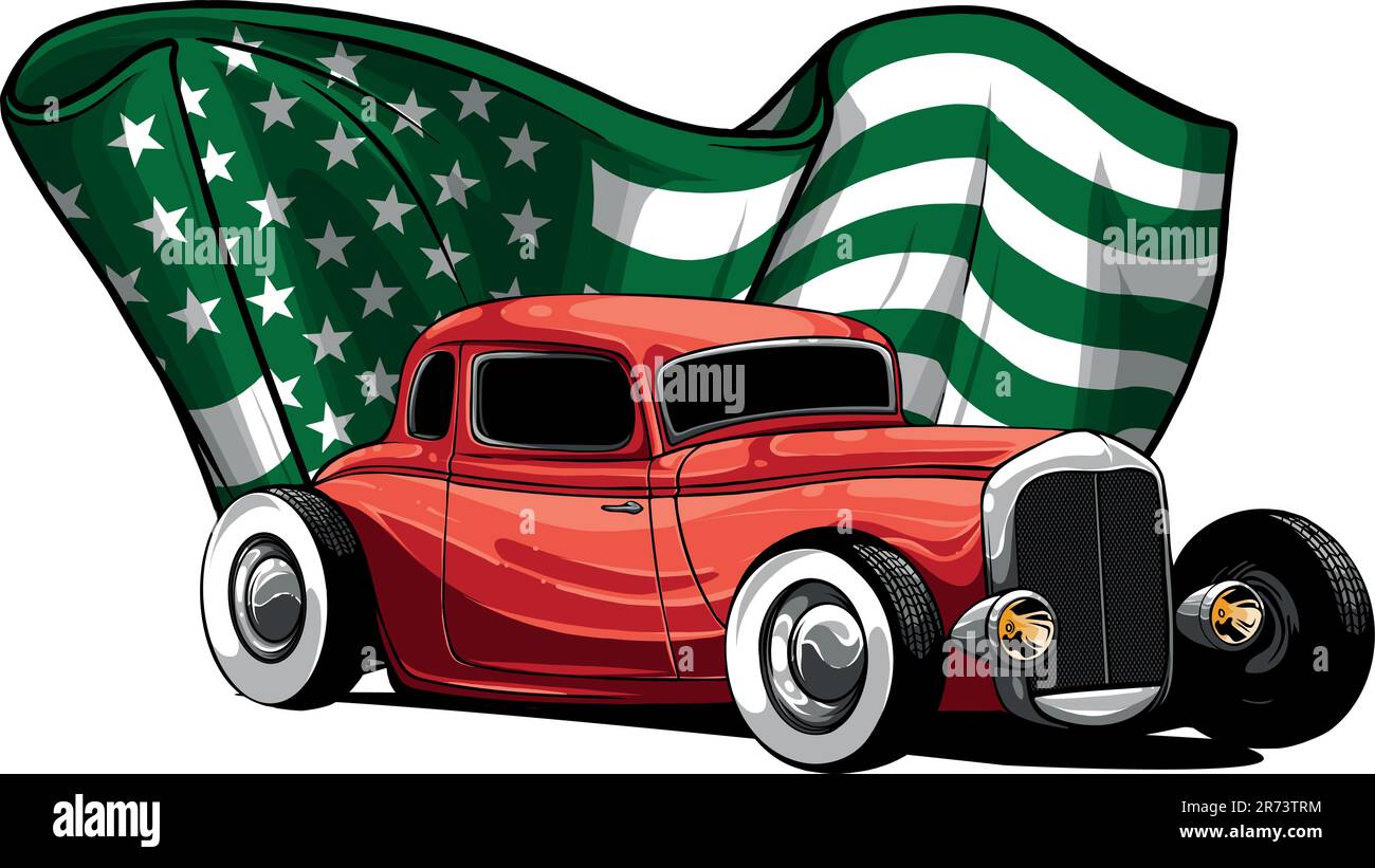 Draw Of Hot Rod Car Vector Illustration Design Stock Vector Image And Art Alamy